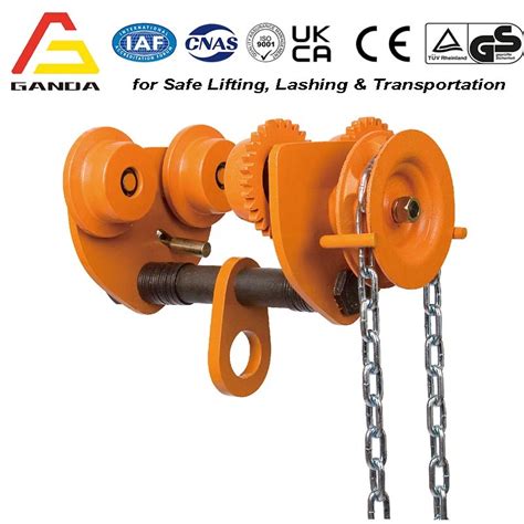 Hoist Push Trolley Geared Trolley For Hoist Push Trolley And Chain Hoist