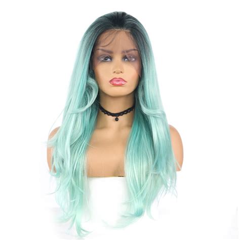 413 Lace Front Wig Synthetic Long Straight Wigs W Grandado