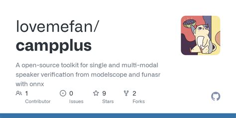 Github Lovemefan Campplus A Open Source Toolkit For Single And Multi Modal Speaker