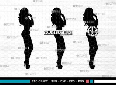 Sexy Woman Monogram Sexy Woman Silhouette Sexy Woman Svg Sexy Lady