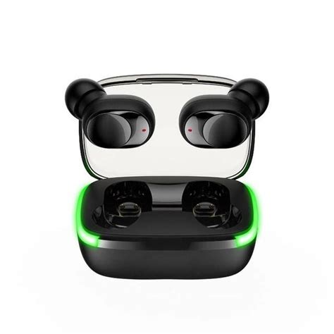 Наушники беспроводные Bluetooth с кейсом прозрачная крышка Черный купить в интернет магазине