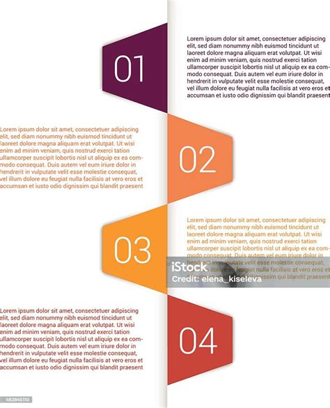 세트마다 인포그래픽 템플릿 레이아웃을 사용할 수 있습니다 흐름도 Secuence 번호가 배너입니다 2015년에 대한 스톡 벡터 아트 및 기타 이미지 Istock