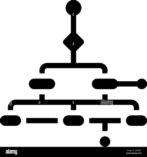 Flow Chart Icon Stock Vector Image Art Alamy