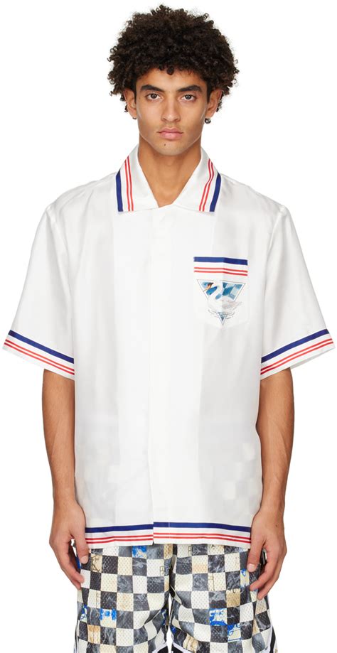 Casablanca White Casablanca Par Avion Shirt Casablanca
