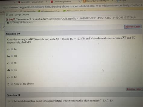 Solved Consider Rectangle Abcd Not Shown With Ab 16 And Bc