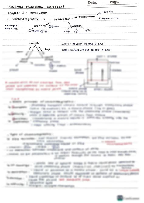 Solution Intro To Chromatography Technique Studypool