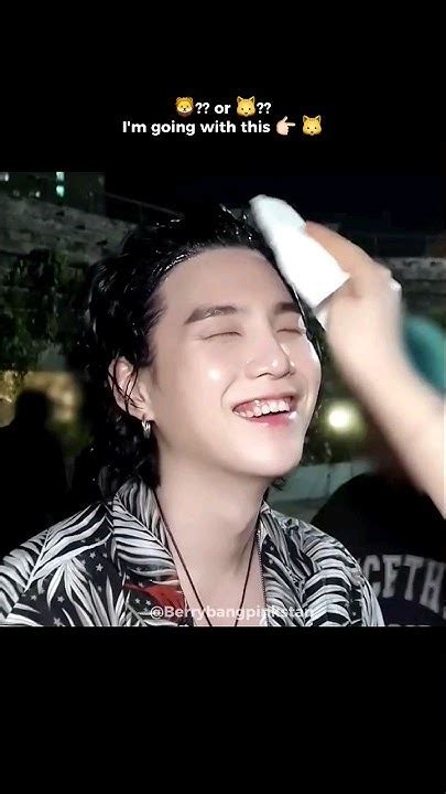 Agust D In Cute Version 😂💜🐱haegeum Mv Behind Cuts Bts Suga Cat Shorts Youtube