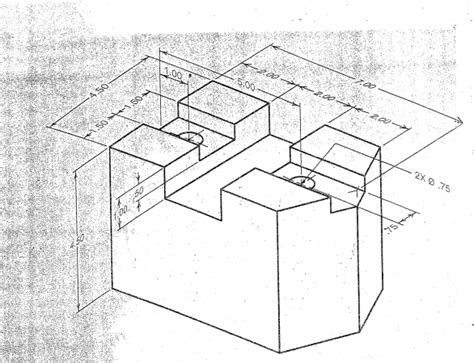 solved create a multiview of this drawing top front