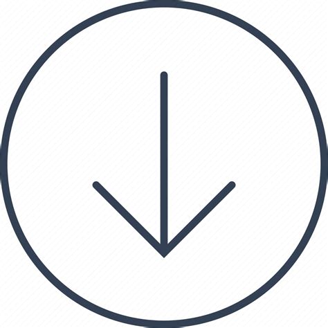Arrow Button Down Keyboard Icon Download On Iconfinder