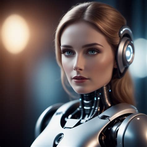 Curious Female Robot And Man Stable Diffusion Online