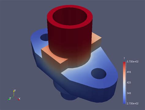 フランジの熱伝導解析 Xsim