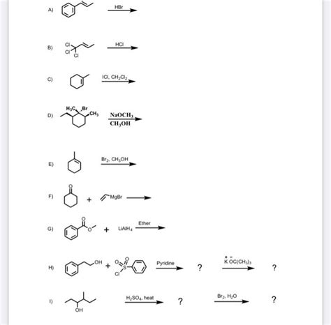 Solved HBr HCI B ICI CH C12 HCBr CH D NaOCH Сн он Bry Chegg com