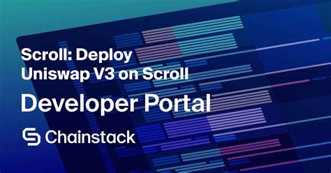 How To Deploy Uniswap V3 On Chainstack Chainstack 🛠️💙 Posted On The