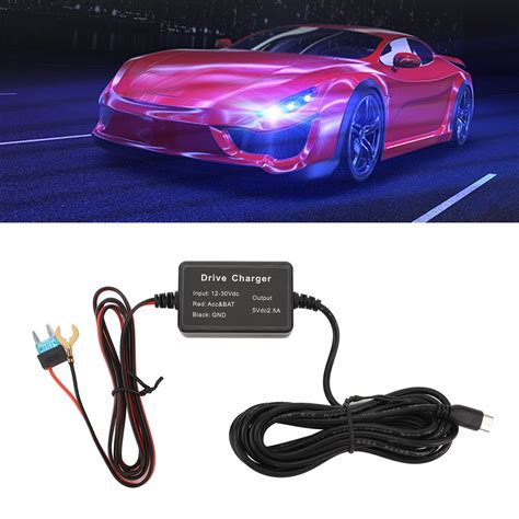 [meet] ชุดสายไฟฮาร์ดไวร์ เอาท์พุท 12v‐30v เป็น 5v Type C สําหรับกล้องกระจก Gps นําทาง เรดาร์