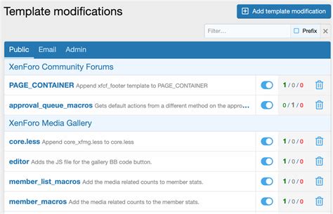 XenForo Features Platform XenForo
