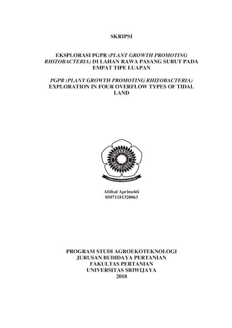 Pdf Skripsi Eksplorasi Pgpr Plant Growth Promoting Dokumen Tips