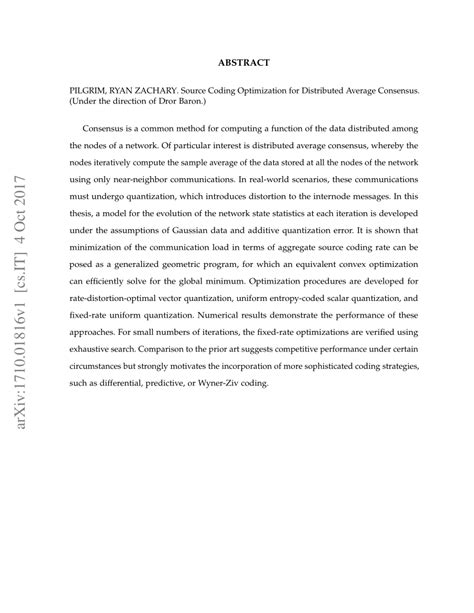 PDF Source Coding Optimization For Distributed Average Consensus