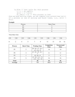 RR And Priority Scheduling PDF