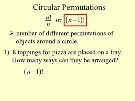 Circular Permutations By Math Powerpoint Lessons Tpt
