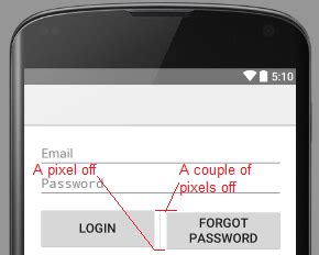 How Do I Ensure The Buttons Align Horizontally In This Android Login Dialog Stack Overflow
