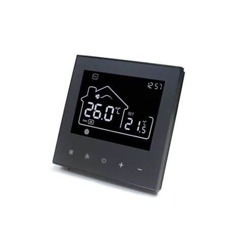 2 Pipe Rs485 Modbus Hotowell Fc09 On Off Ec Fan Room Thermostat With Va Negative Screen Modbus