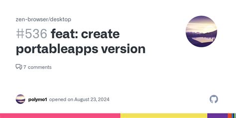 Feat Create Portableapps Version Issue Zen Browser Desktop Github