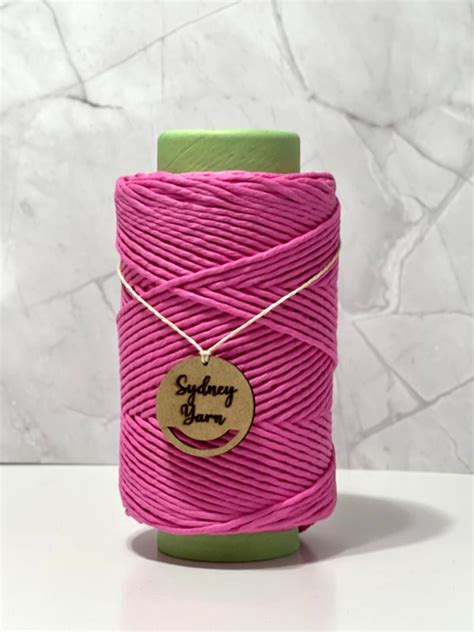 22 Pink 3mm Premium Coloured String Sydney Yarn