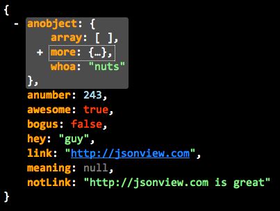 JSONView Chrome Extension Dark Theme ThoughtWorkshop