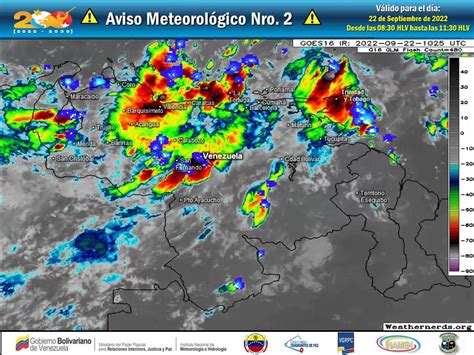 Inameh On Twitter 22sep Inamehinforma 🚨 Aviso Meteorológico Nro 2