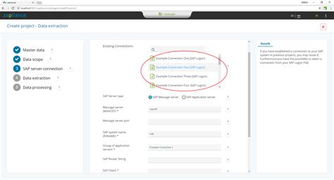 What Sap Connection Data Is Required