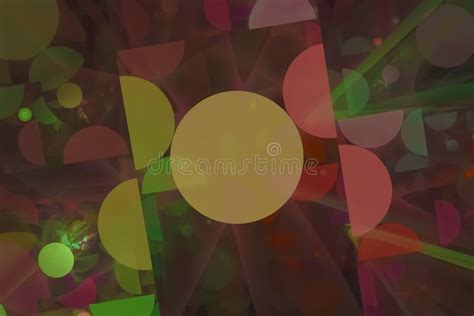 Future Fractal Dark Curve Bright Overlay Luminous Illustration Rotation Creative Stock