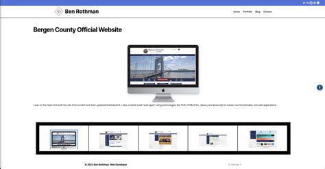 Rothman Portfolio ©2023 Ben Rothman Web Developer