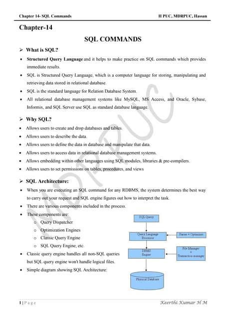 Chapter 14 Sql Commandspdf