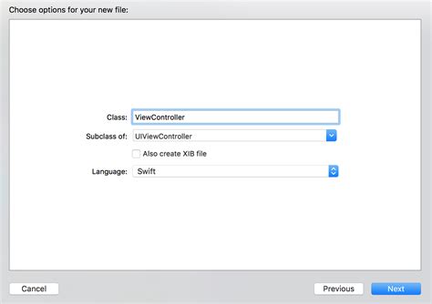Ios How To Create A Uiviewcontroller Subclass With Xib In Swift
