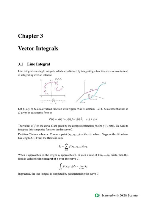 Vector Integrals Calculus Studocu