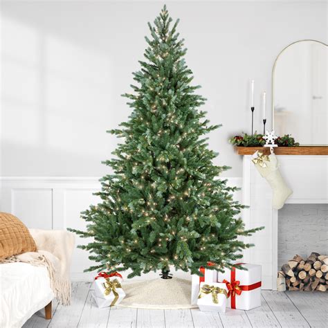 7 Pre Lit Blue Spruce Artificial Christmas Tree Clear Lights
