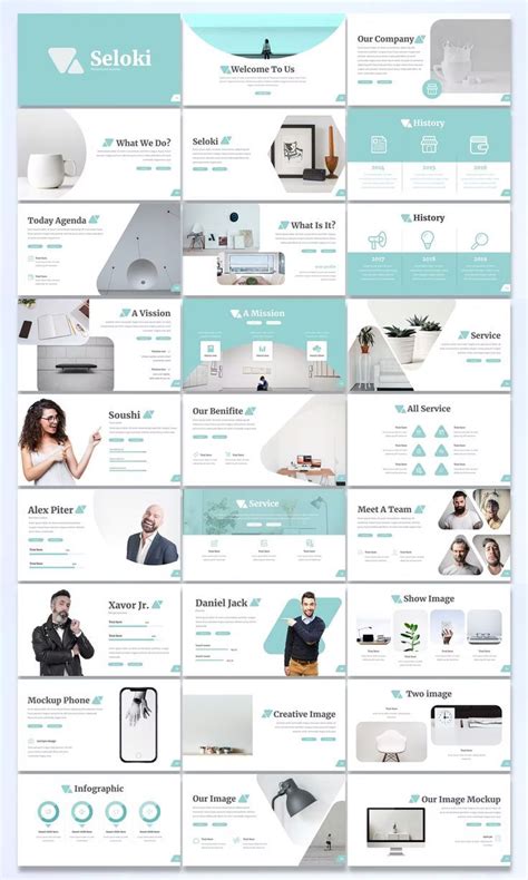 modern powerpoint template 30 unique slides powerpoint presentation