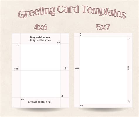 4x6 Greeting Card Template