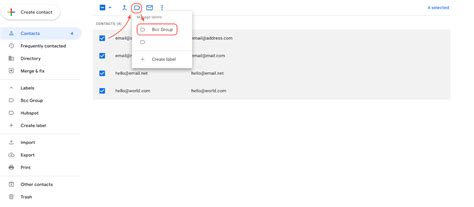 how to bcc in gmail