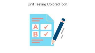 Unit Testing Colored Icon In Powerpoint Pptx Png And Editable Eps Format PPT Slide