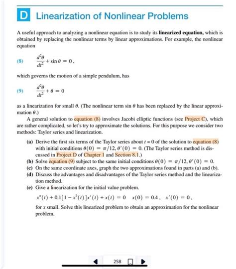 Solved Linearization Of Nonlinear Problems A Useful Approach
