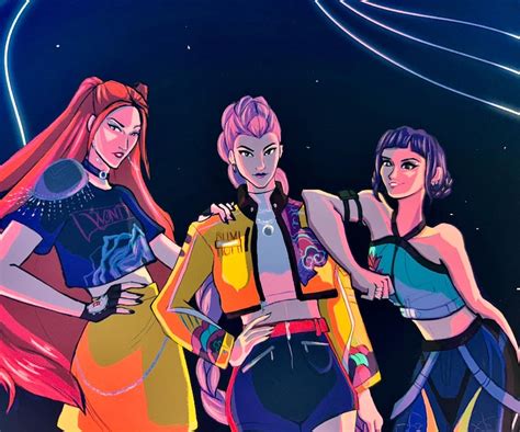 Kpop Demon Hunters Rumi Mira Zoey Fanart Print Etsy