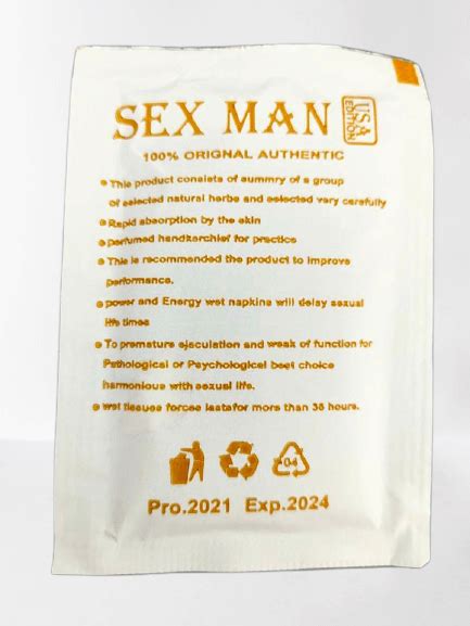 مناديل تاخير سرعة القذف Sex Man منتجات زوجية