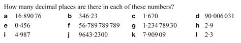 Decimals Part 1 Senior Block