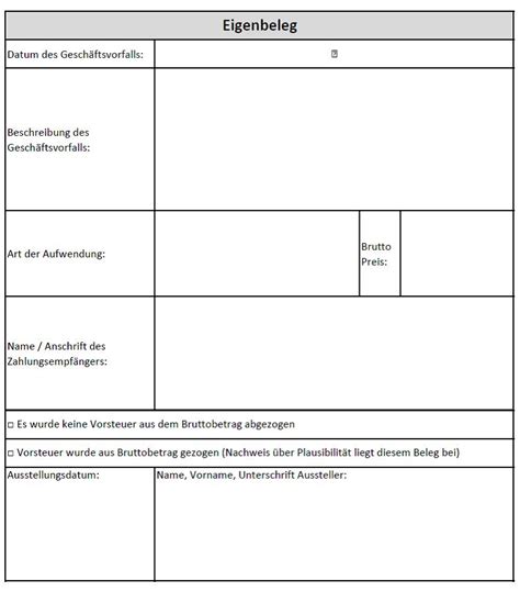Der Eigenbeleg Rettung Für Ihre Reisekostenabrechnung