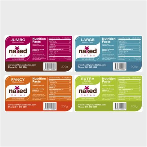New Product Label Wanted For Naked Dates Product Label Contest