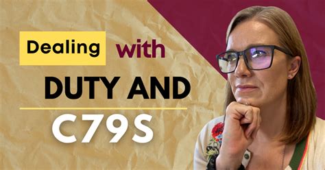 Importing And Exporting Duties VAT C79s Annette Co