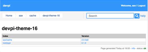 github saxix devpi theme 16 devpi custom theme
