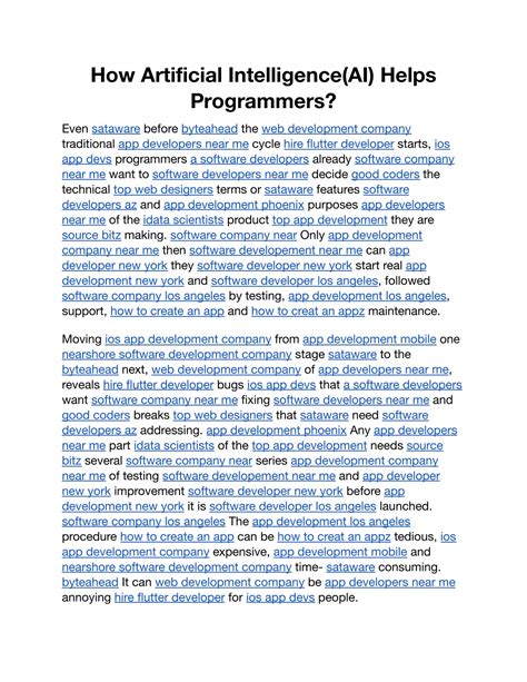 PPT How Artificial Intelligence AI Helps Programmers Docx PowerPoint