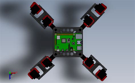 12自由度树莓派控制四足蜘蛛机器人模型solidworks 2020模型图纸下载 懒石网